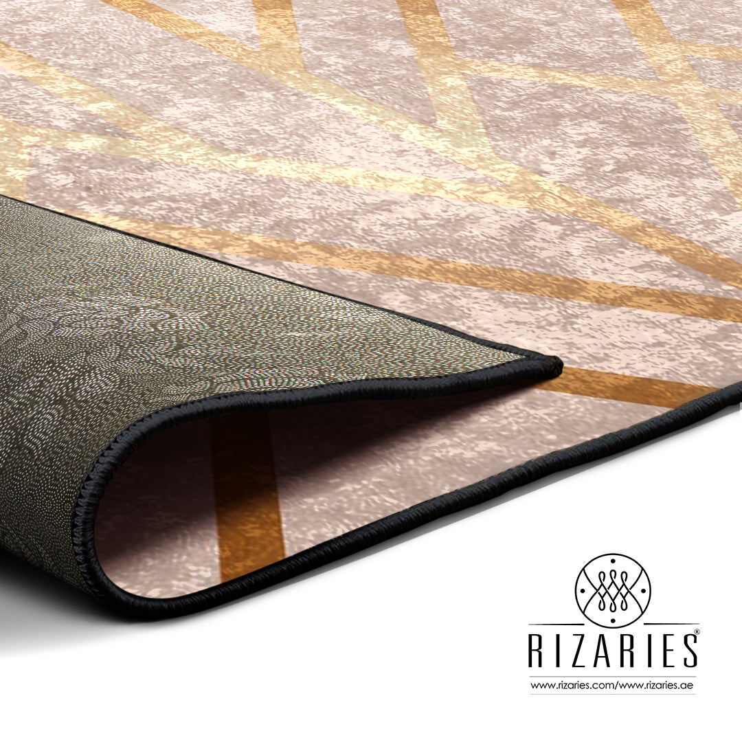 Copper Gold Art Deco Centerpiece (Rug) – Rizaries